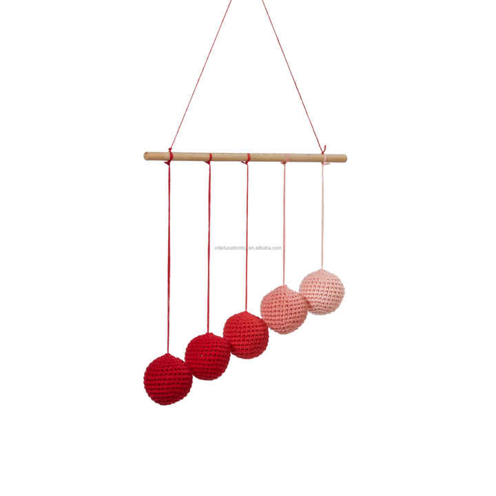 Unisex Montessori-Inspired Cotton Mobile Color Gradation Sphere Infant ...