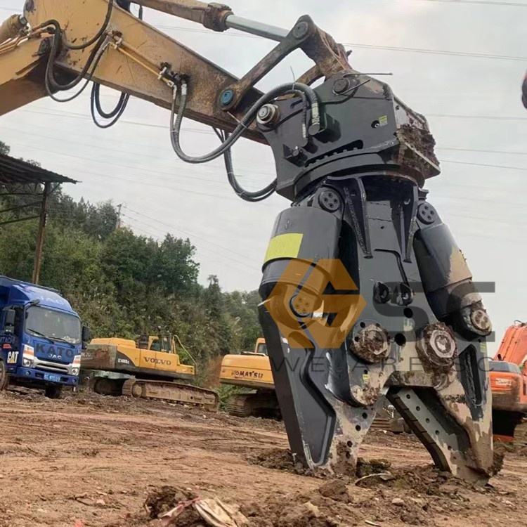 Excavator Attachment Hydraulic Rotating Scrap Steel Excavator Scrap ...