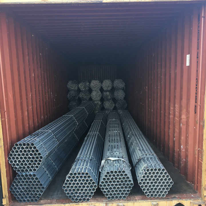 DN80 DN90 DN100 GI Pipe ERW Black Steel Pipe ASTM A106 Gr.B Zinc Coated ...