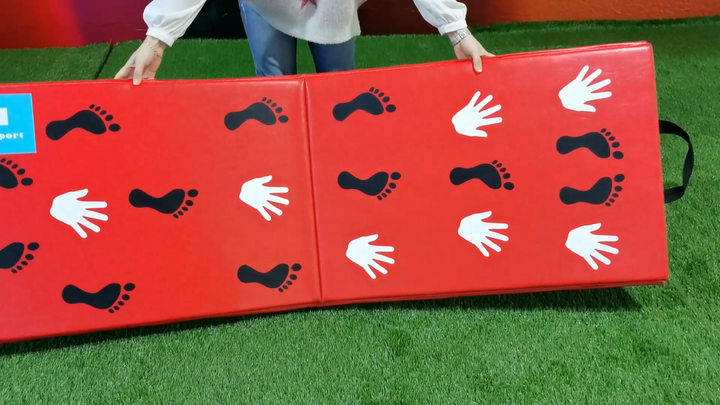 2-Inch Three Fold Folding Lightweight Cartwheel Exercise Gymnastics Mat ...