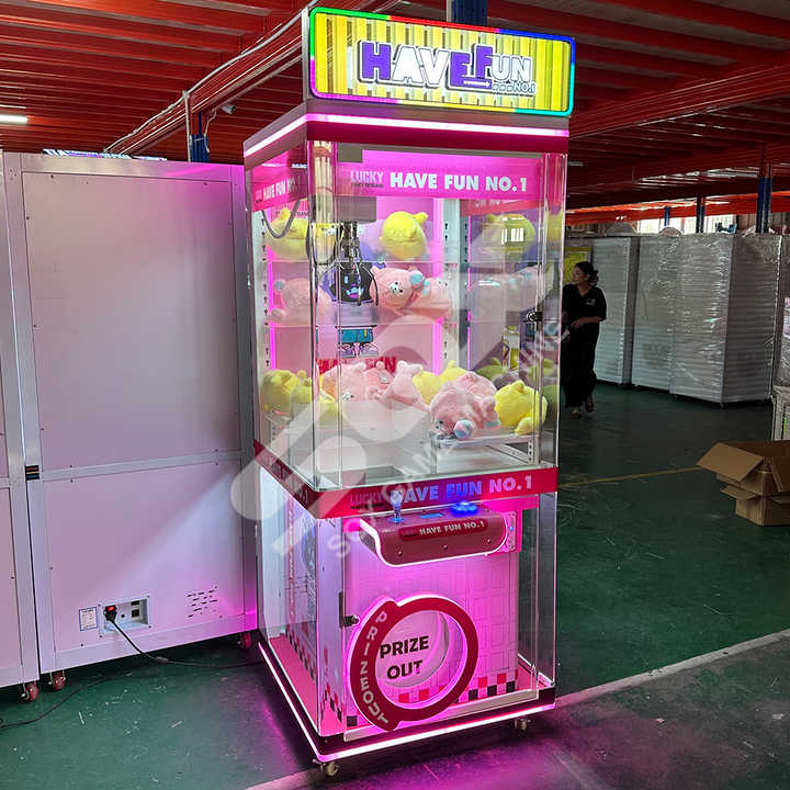 Business Earn Money Push Toy Crane Game Machine Free Design Coin ...