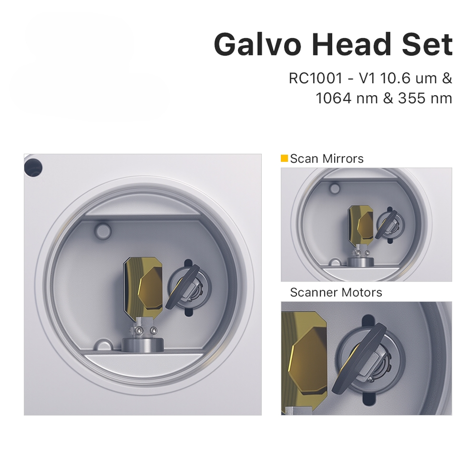 SINO-GALVO RC1001 Galvanometer Scanner Input Aperture 10mm Galvo ...
