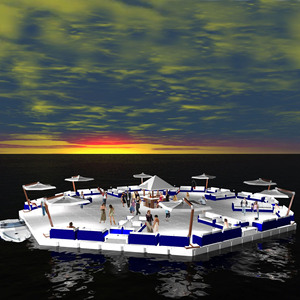 New Arrival Floating Platform Modular Pontoon Floats Floating Configuration System Floating ...