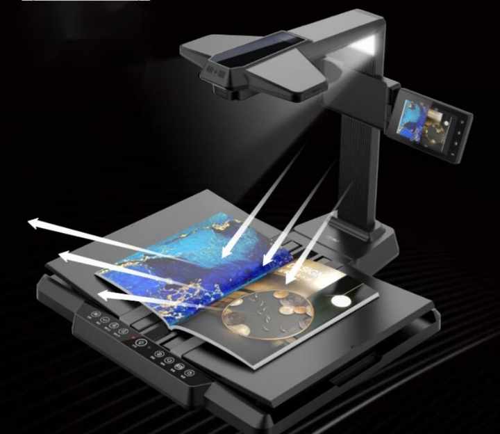 V Shaped Book Scanner A3 with AI Voice - OCR Document Scanner