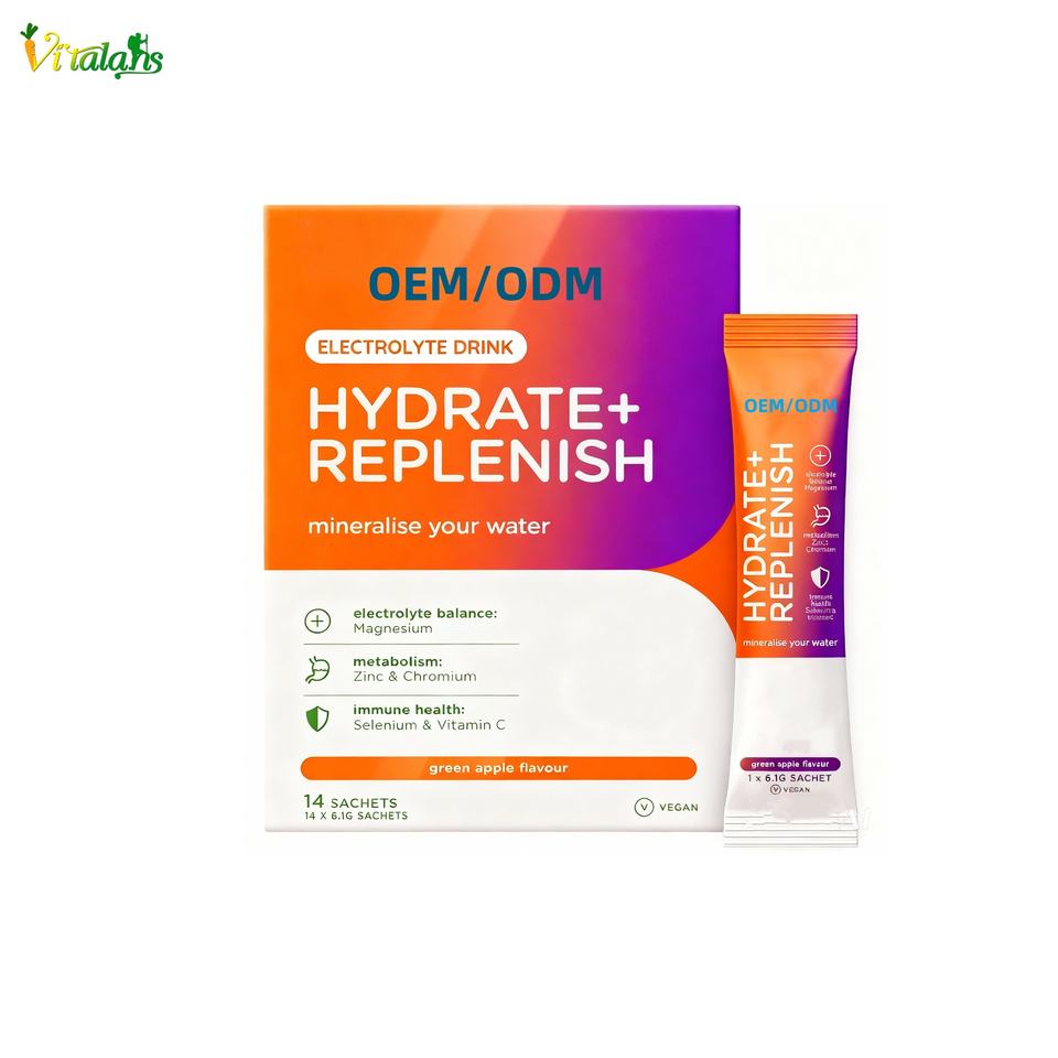 OEM Hydrate Replenish Electrolytes Sachets Magnesium to Maintain ...