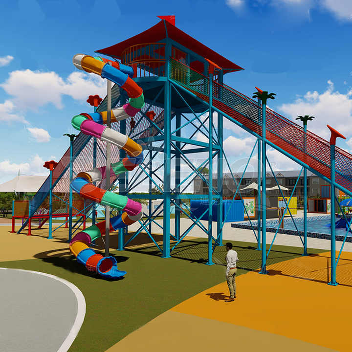 High Quality Large Outdoor Plastic Slide for Parks Playgrounds Gardens ...