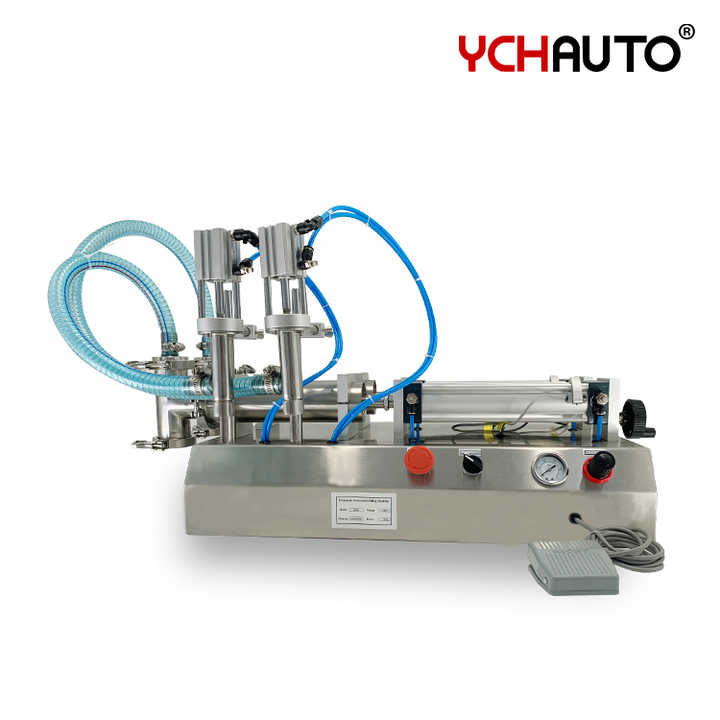 Double Nozzles Semi Automatic Filling Machine Liquid Portable Small ...