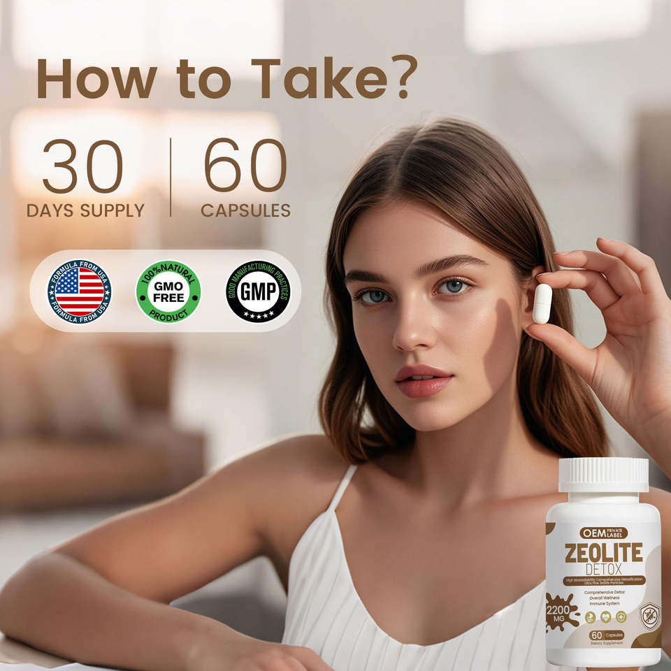 OEM/ODM Zeolite Detox Capsules 2200mg Healthcare Supplement 6 in 1 ...