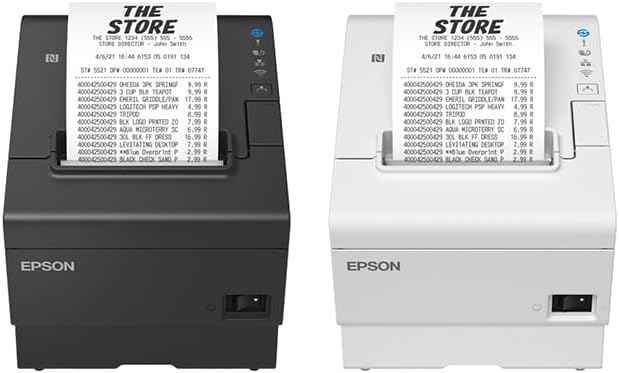 Thermal Receipt Printer Epson TM-T88VII for Retail Restaurant with Auto ...