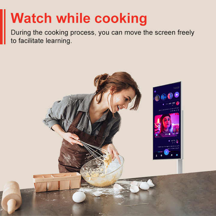 Smart Rotate TV Android 12 - Portable 21.5 Inch Smart TV