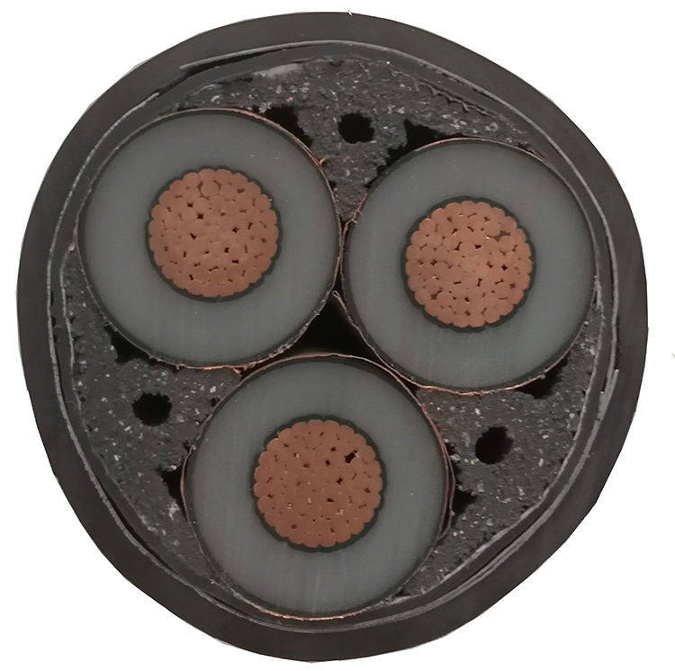 High Voltage 10KV-35KV SWA Armoured Power Cable 3C Copper Conductor ...
