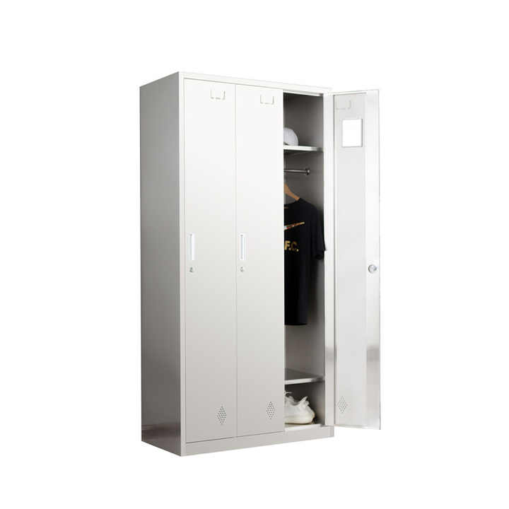 Office Single Door Steel Staff Security Storage Lockers Cabinet Armoire ...