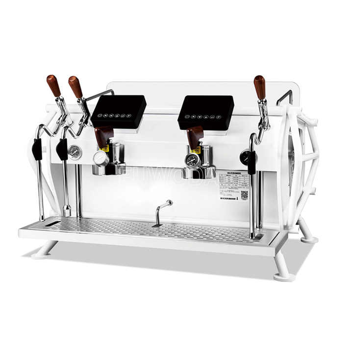 Fuwoda Commercial Coffee Machine - Dual Head & Smart Touch