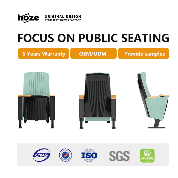 HOZE HS-1201C Modern Folding Auditorium Chair Aluminum Alloy Theater ...