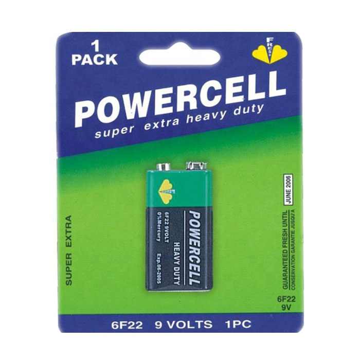 Higher Power PVC Jacket Toys Power Tools 250mAh 6F22 Carbon Zinc Dry ...