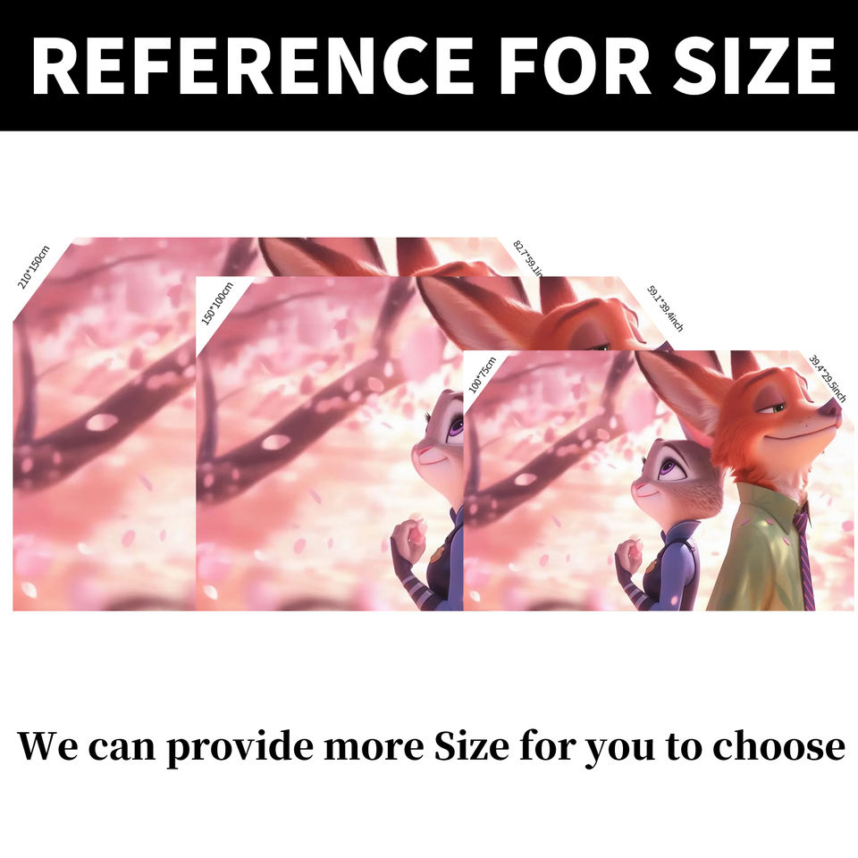 Zootopia Judy & Nick Backdrop Movie Theme Background Poster Backdrop ...