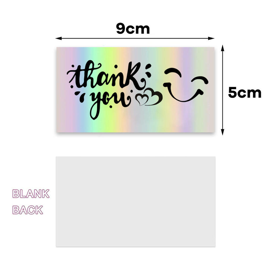 50 Sheets Coated Laser Thank You Cards with Stamping Small Business ...