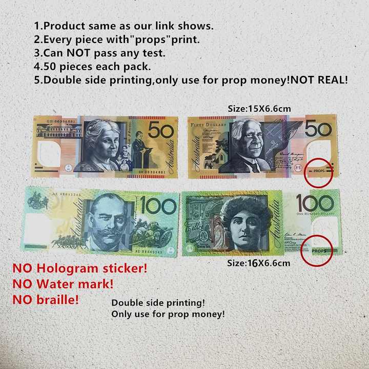 Top Quality Polymer AUD Prop Money - Trending & Environmentally Friendly