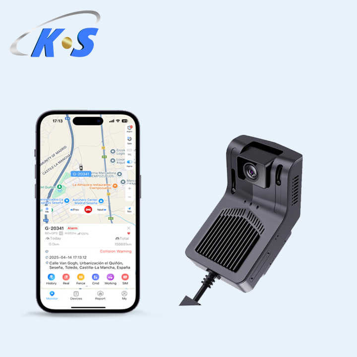 4G AI ADAS DMS GPS Dash Cam Real Time Fleet Management Dual Lens 1080P ...