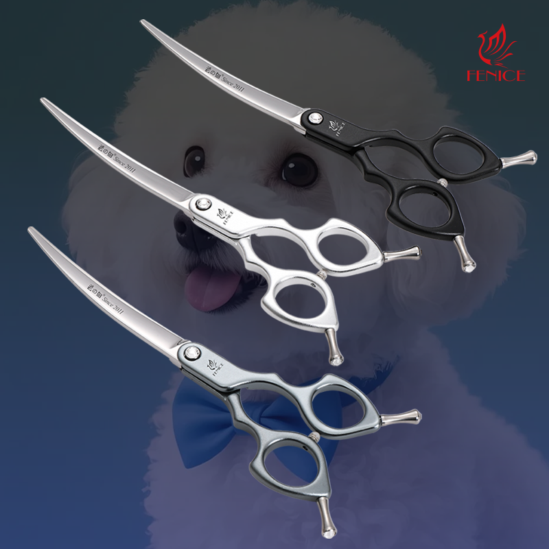 Fenice Ultra Lightweight Split Structure Small Curved Scissors Double ...