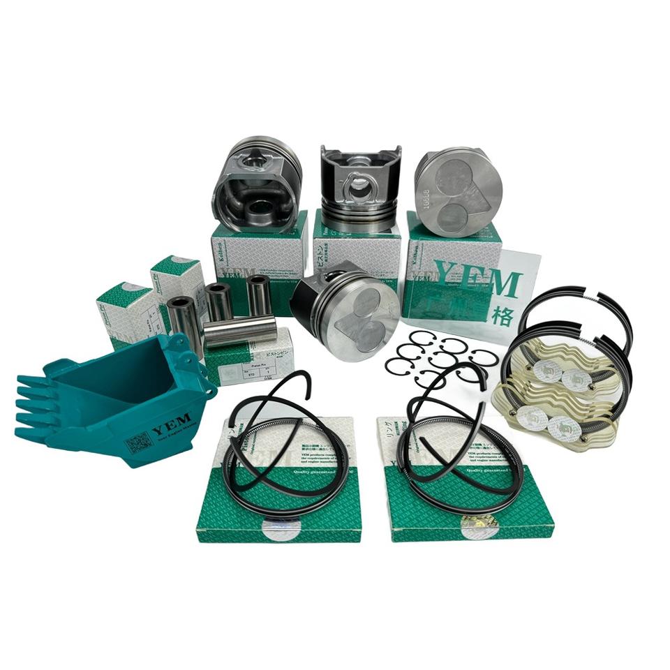 Parts for Yanmar 3TNE66 3TNE66T Piston Assembly Piston Kit Piston With ...