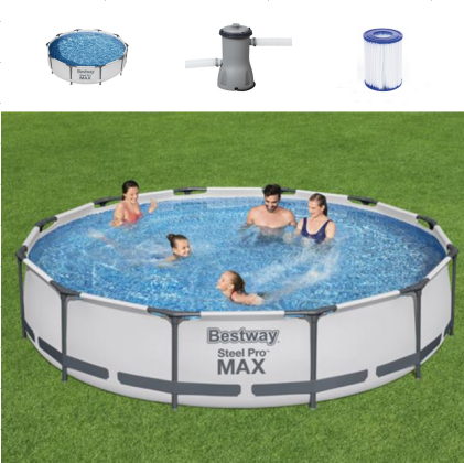 2025 Bestway Steel Pro MAX 56416 Pool Set - Easy Assembly