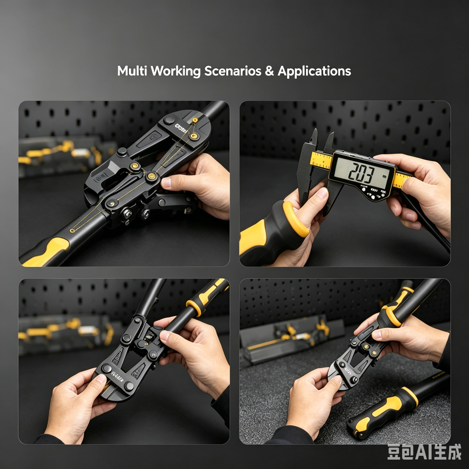 "PVC-Coated Carbon Steel Wire Rope Cutter with CR-V Blade for Cutting ...