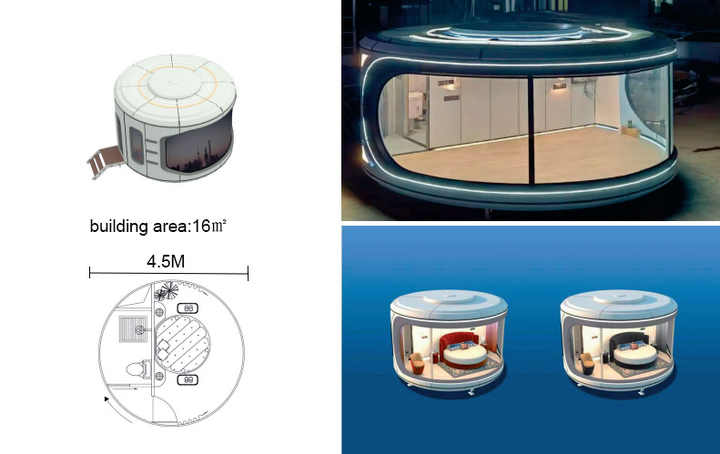 Tiny Prefab Movable Cabin Space Capsule - 1 Year Warranty