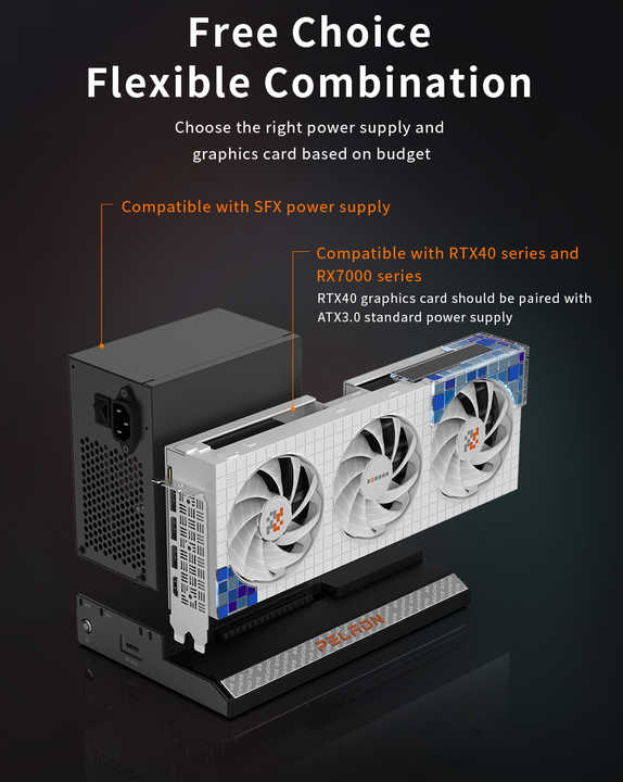 Laptop External Graphics Card Expansion Dock Pciex16 Interface 24-pin ...
