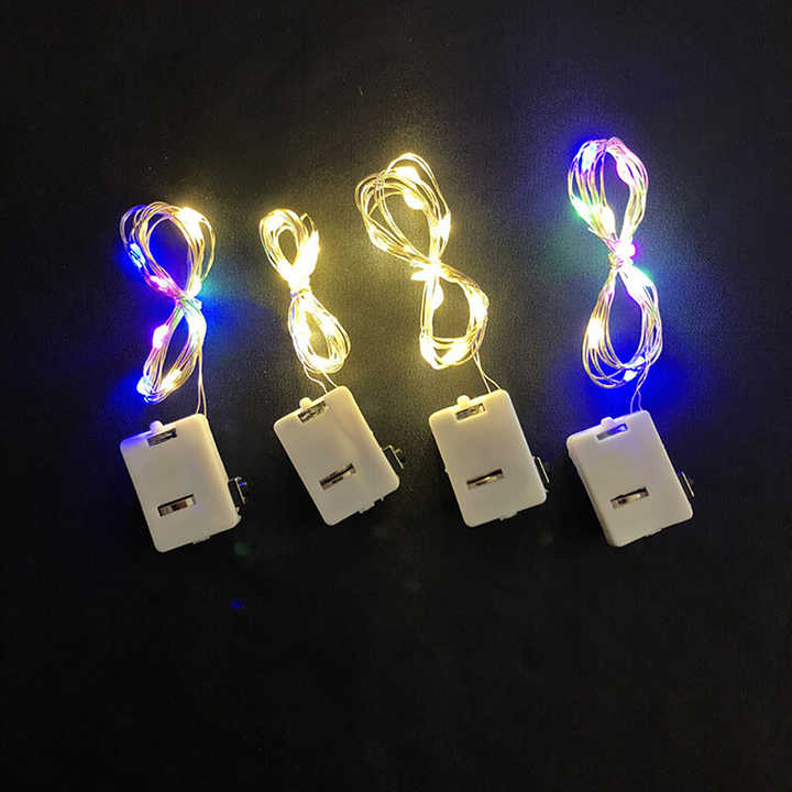 Waterproof Fairy Lamp CR2032 Battery Powered LED Mini Christmas Copper ...