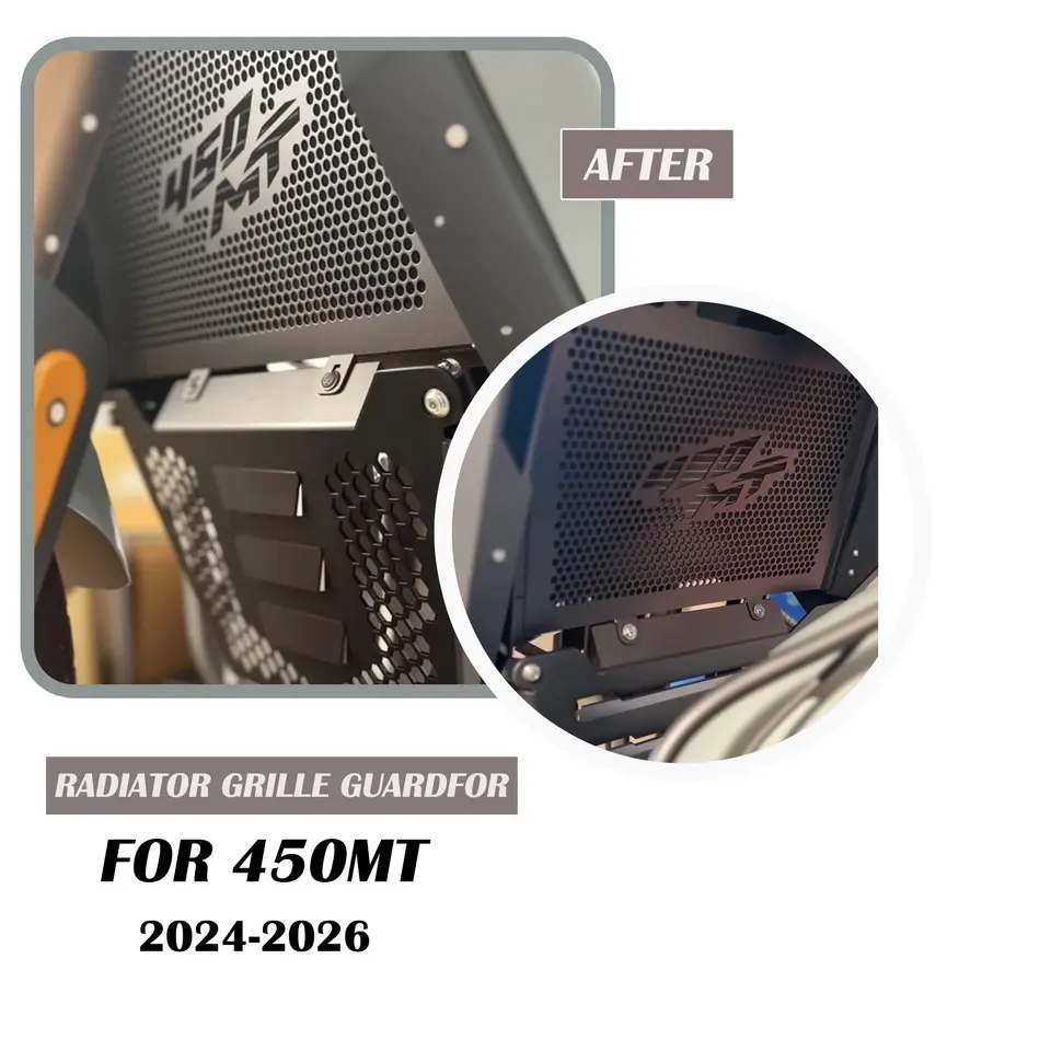 For 450MT 2024-2026 Aluminum Motorcycle Radiator Guard & Engine Cover ...