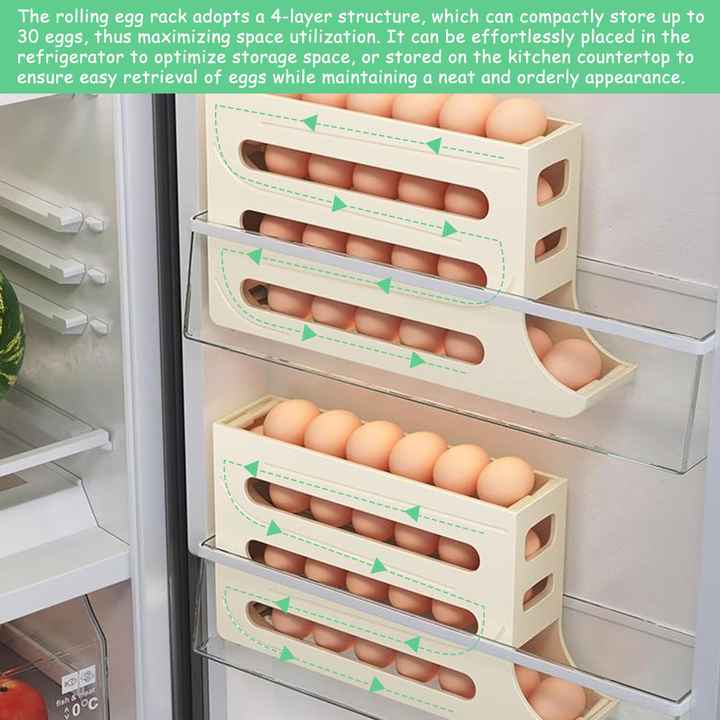 Egg Storage 4 Layers - Eco-Friendly Kitchen Organizer