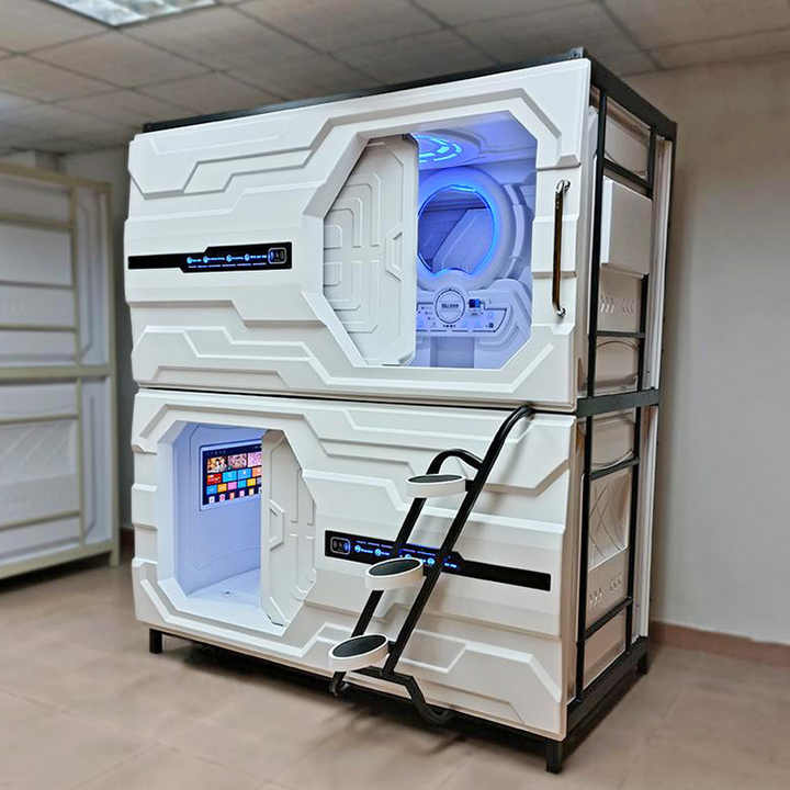 Luxury Electric Capsule Hotel Bed - Customizable Sleep Box