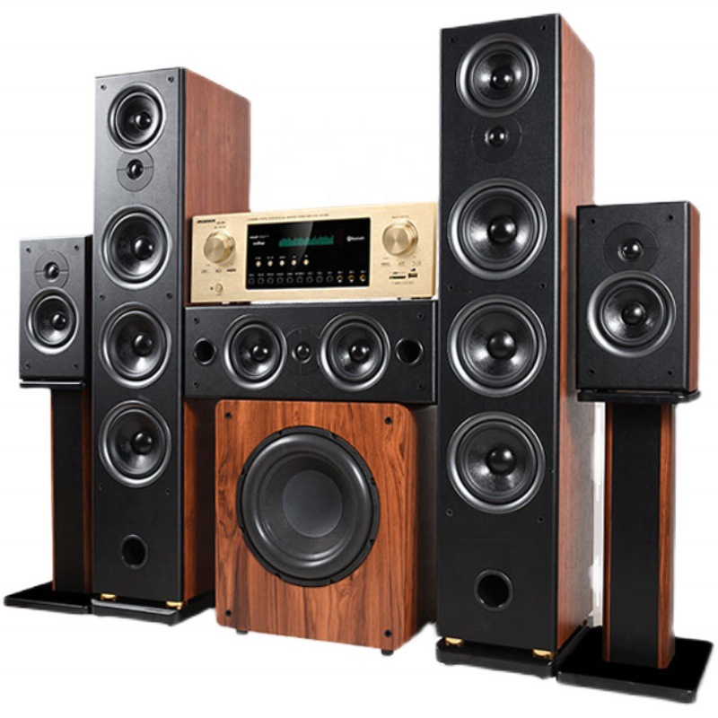 JY-650 5.1 Surround Sound Home Theater System - Wooden Box Karaoke ...