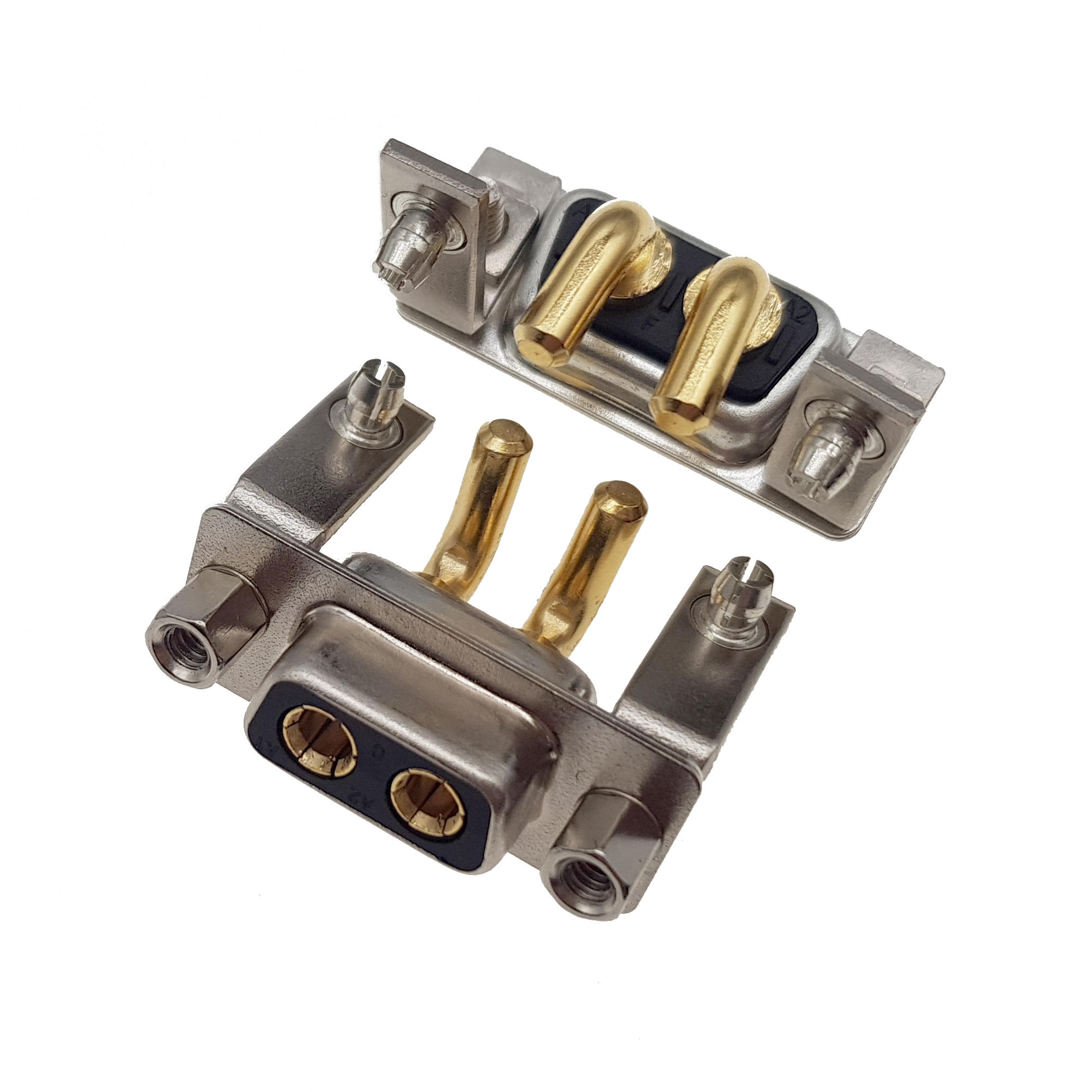 High Power d-sub Combo Connector 2W2 Right Angle Solder Type Male D-SUB ...
