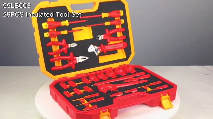 FINEWORK 29PCS 1000V VDE Insulated Hand Tool Box Set - Complete ...