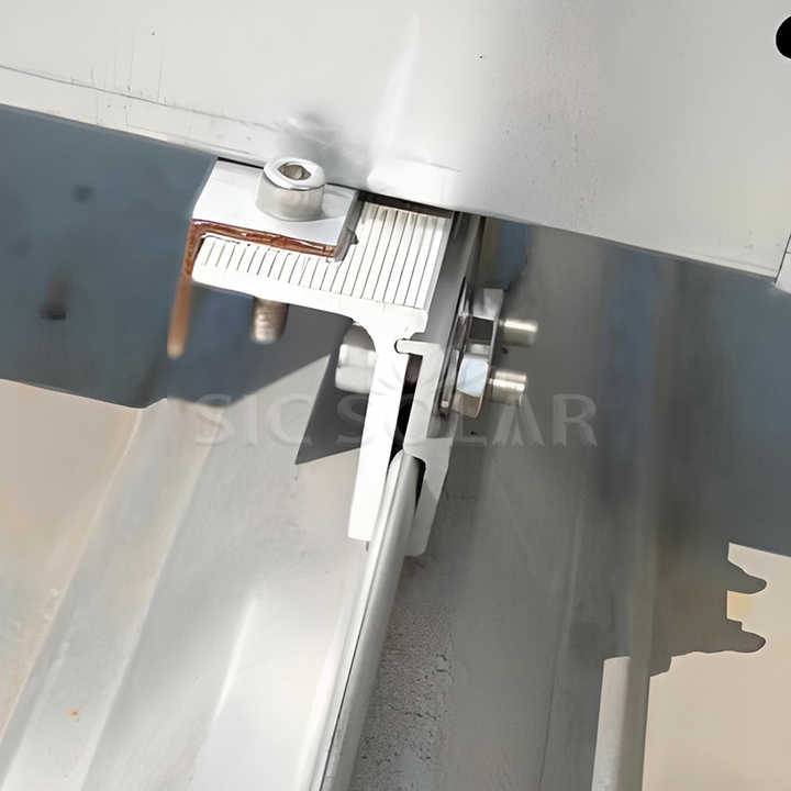 Aluminium Solar Mounting System Clamp Solar Panel Clamp Tile Metal Roof ...