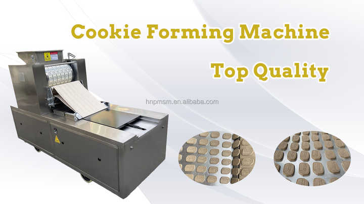 High Production Rotary Moulder Biscuit Machine With Roller Cutting and ...
