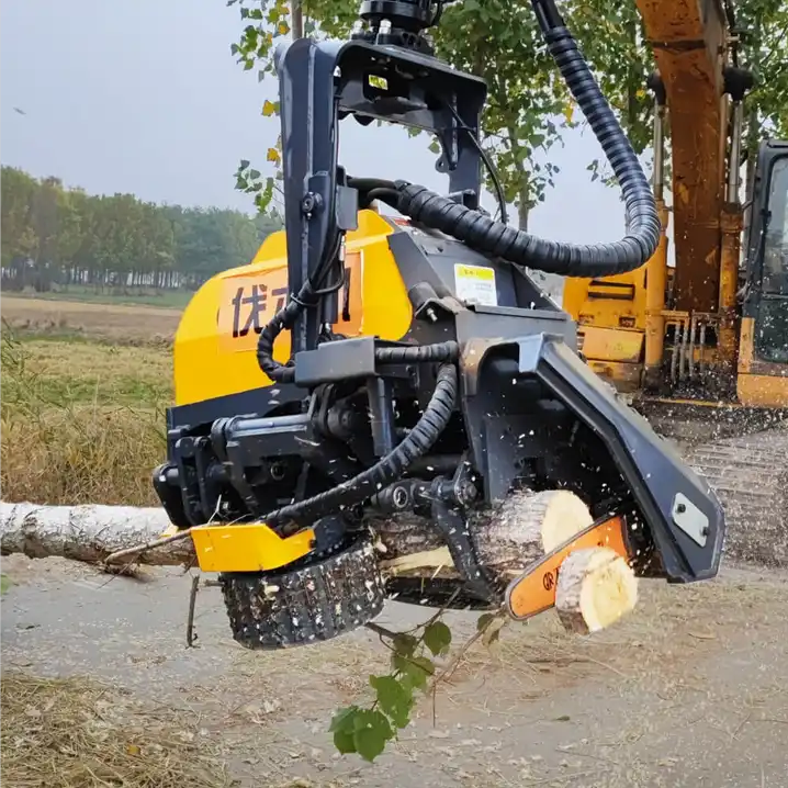 Forestry Tree Harvester Automatic Whole Tree Felling Machine Cutting ...