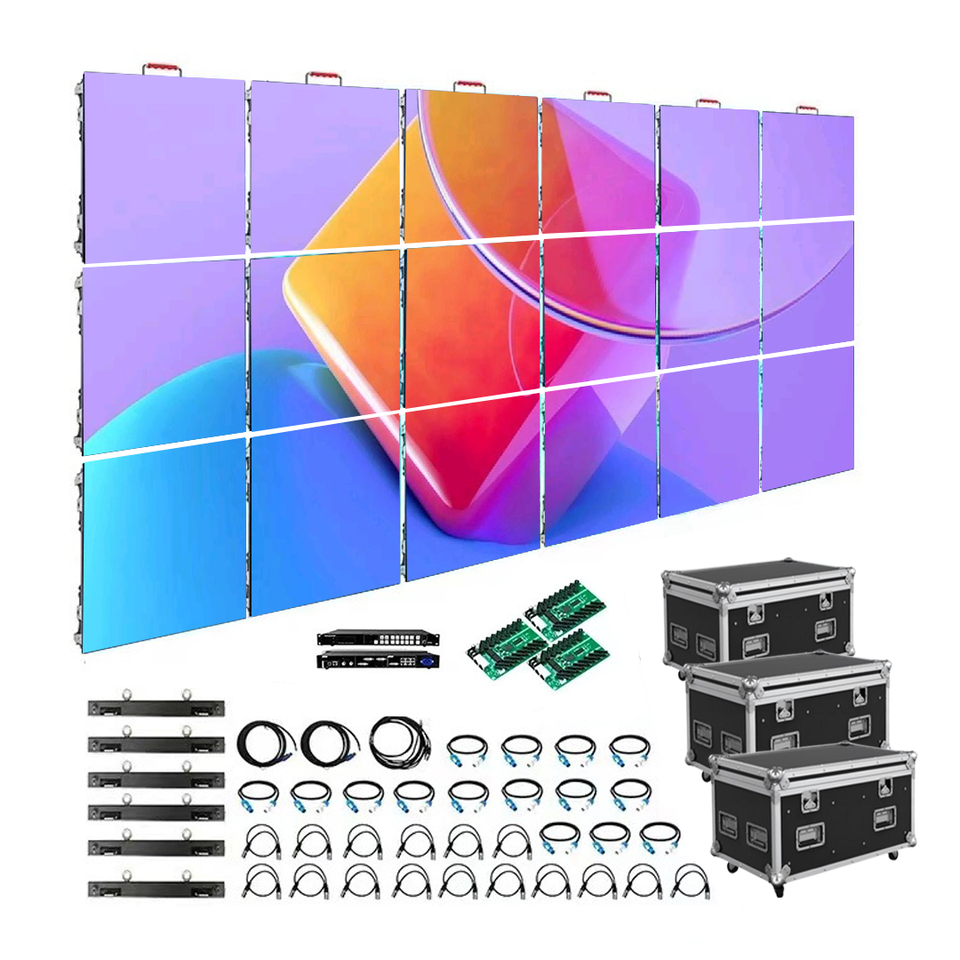 P3.91 Outdoor Full Color LED Display 4mX3m Rental Ready System with ...