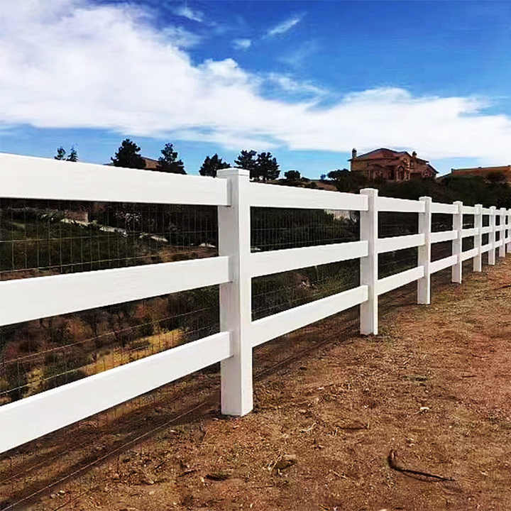 Wholesale Privacy 6ft 8ft White Vinyl Fence Panels PVC Farm Fence