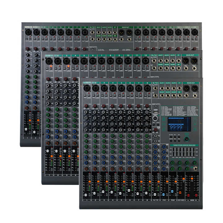 GMC-MX10 10-Channel DJ Mixing Console with DSP Effects & USB Interface ...