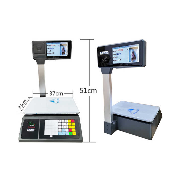 New Design Dual Screen Receipt Printer Retail WiFi Scale Weigh Scale ...