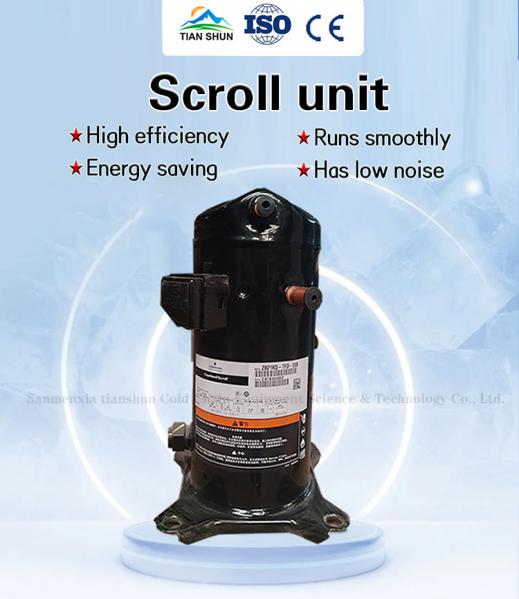 Compact Scroll Compressor Condenser Unit with Air Cooler for Small Cold ...