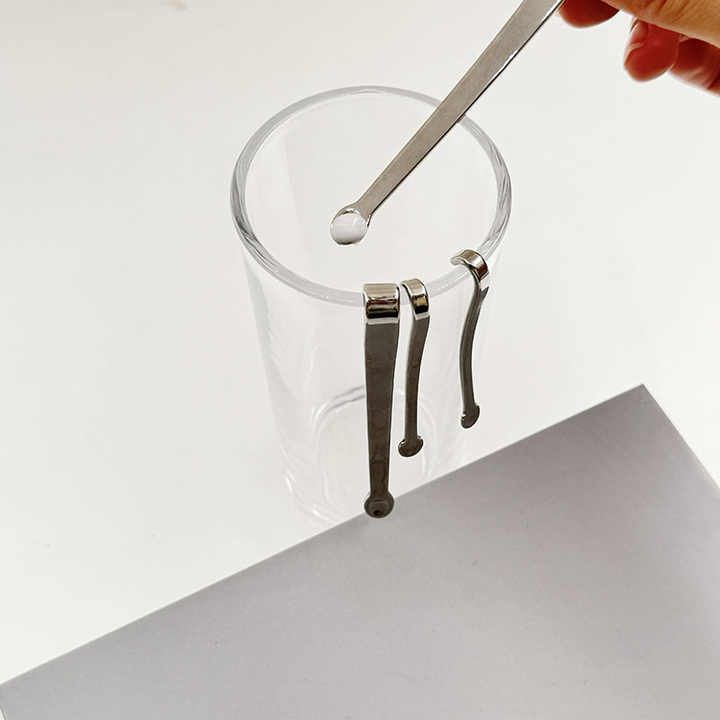 Wholesale Shilajit Hooked Measuring Spoons - Stainless Steel