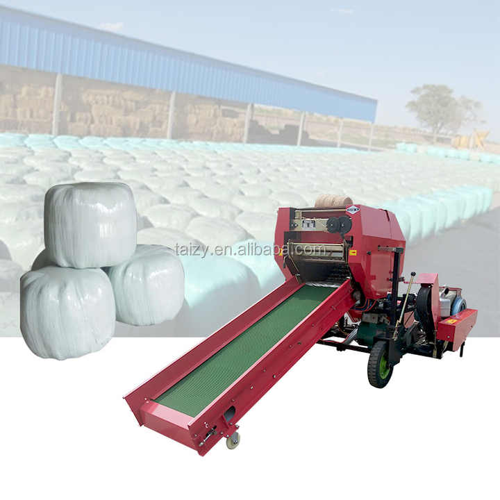 2025 Full Automatic Diesel Engine Round Straw Mini Hay Baler