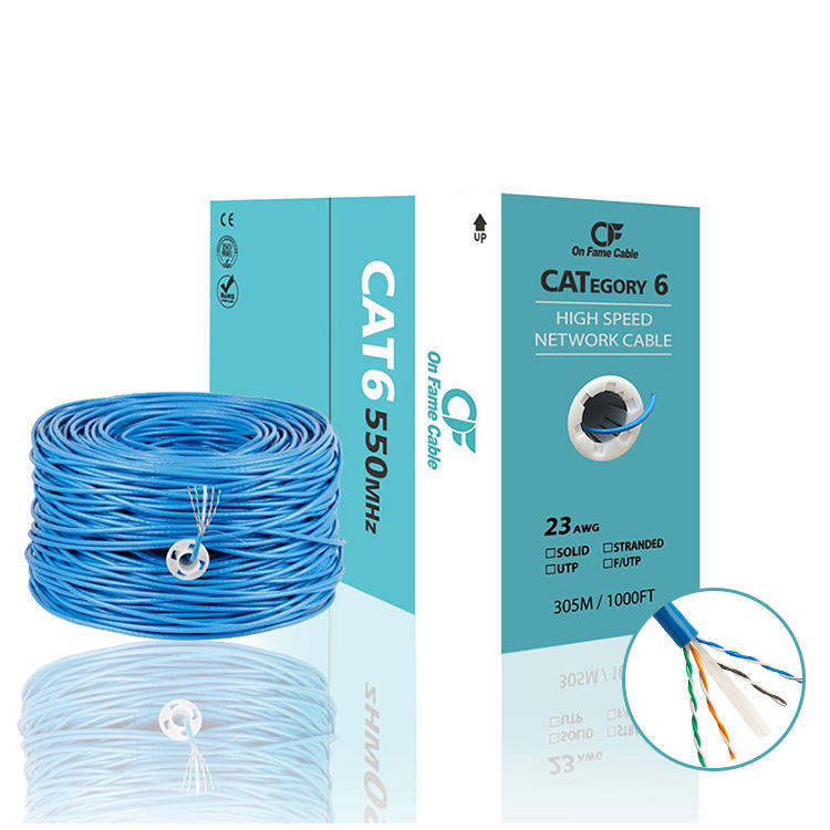 CHANGBAO Soft Cat6 UTP Ethernet Cable - 4 Pairs 23AWG Pure Copper High ...