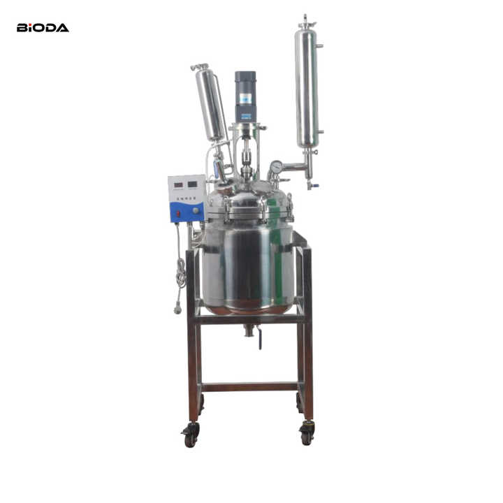 20L Stainless Steel Jacketed Reactor Chemical Agitator System ...