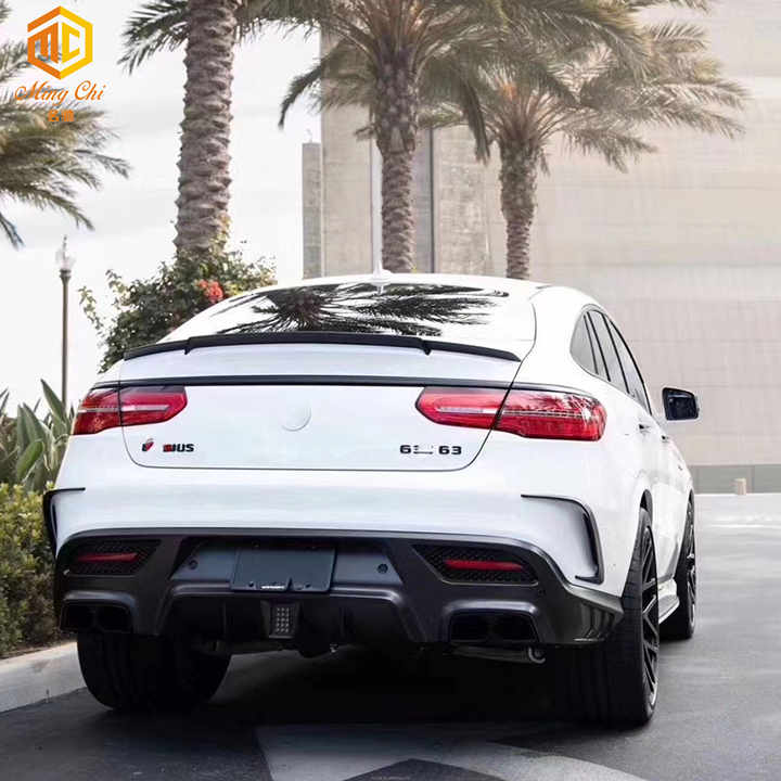 Gle63 Carbon Fiber Body Kit Front Lip Diffuser Spoiler For Mercedes ...