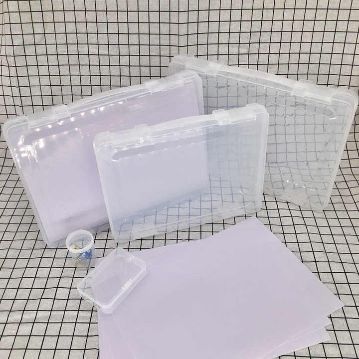 Plastic Portable Information Box - A4 Size Desktop Folder